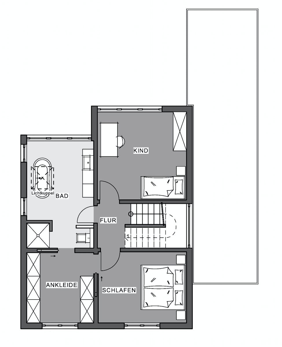 Bauen auf engstem Raum Einfamilienhaus von Meisterstück-HAUS