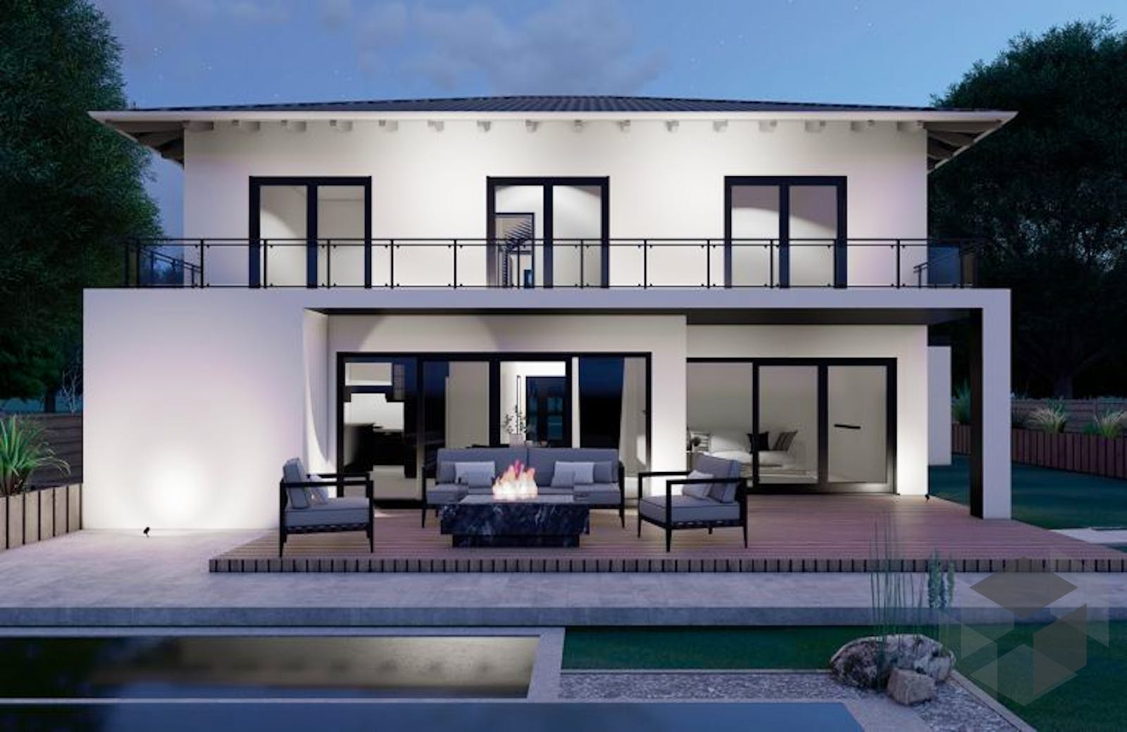 Stadtvilla Lautzert 40-031 Einfamilienhaus von Econ Das Haus